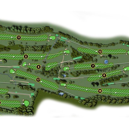 Golf Course Map - FlatPack Digital